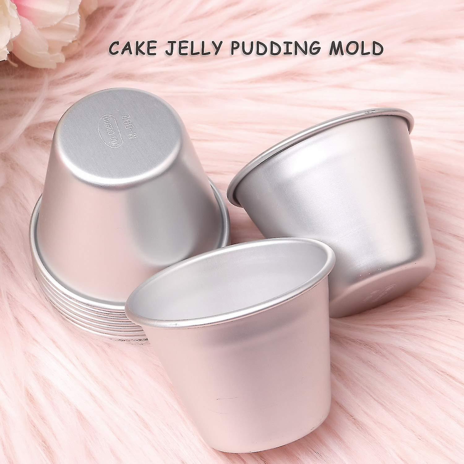 10 Pack Pudding Moulds, Mini Pudding Basins, Aluminum Baking Cups ...