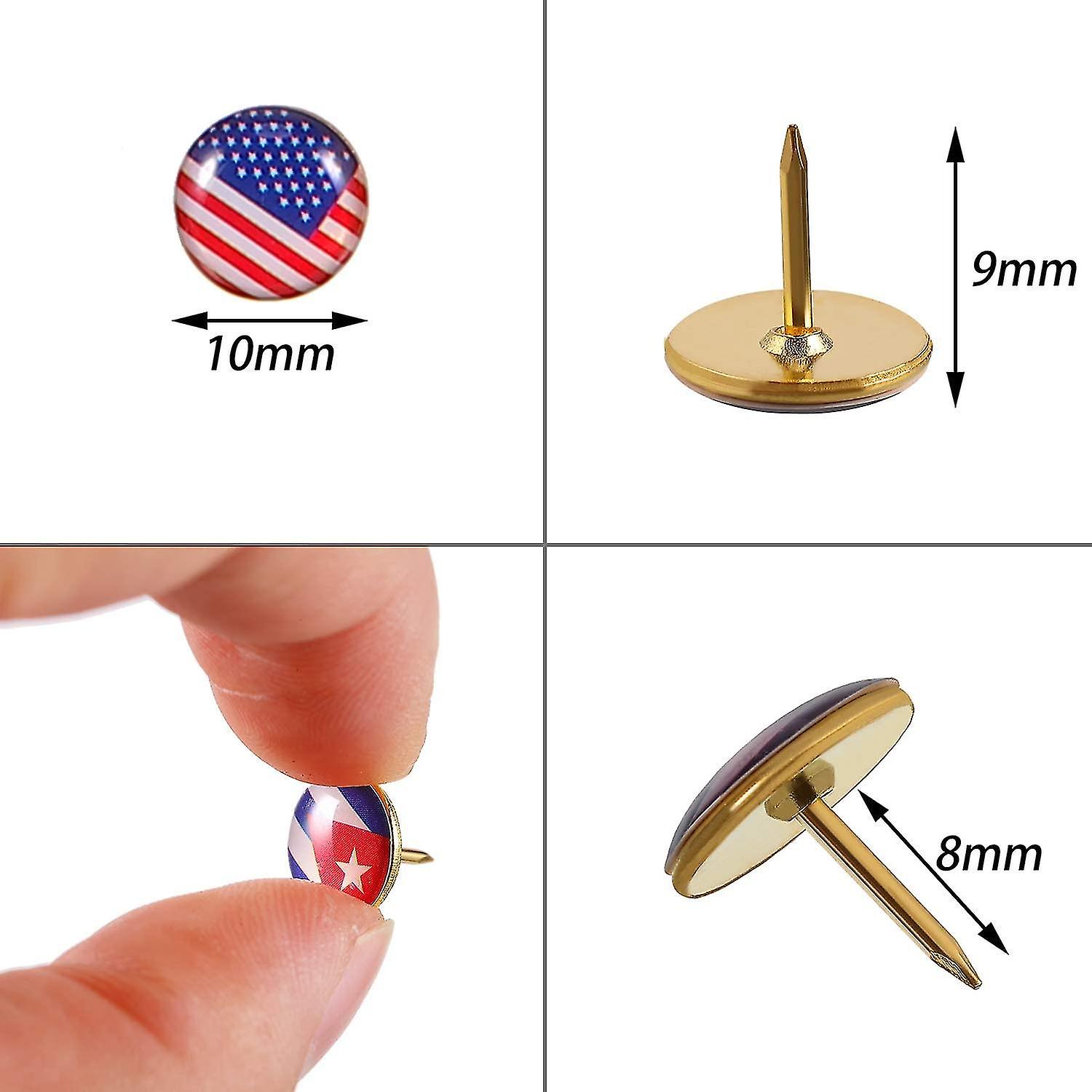 Creative Push Pins National Flag Thumbtack Country Map Push Pins For ...