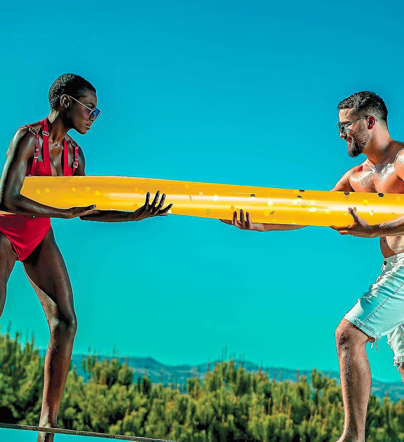 2 Pack Inflatable Jumbo Pool Noodles Floats-premium Luxurious 74 Inch ...