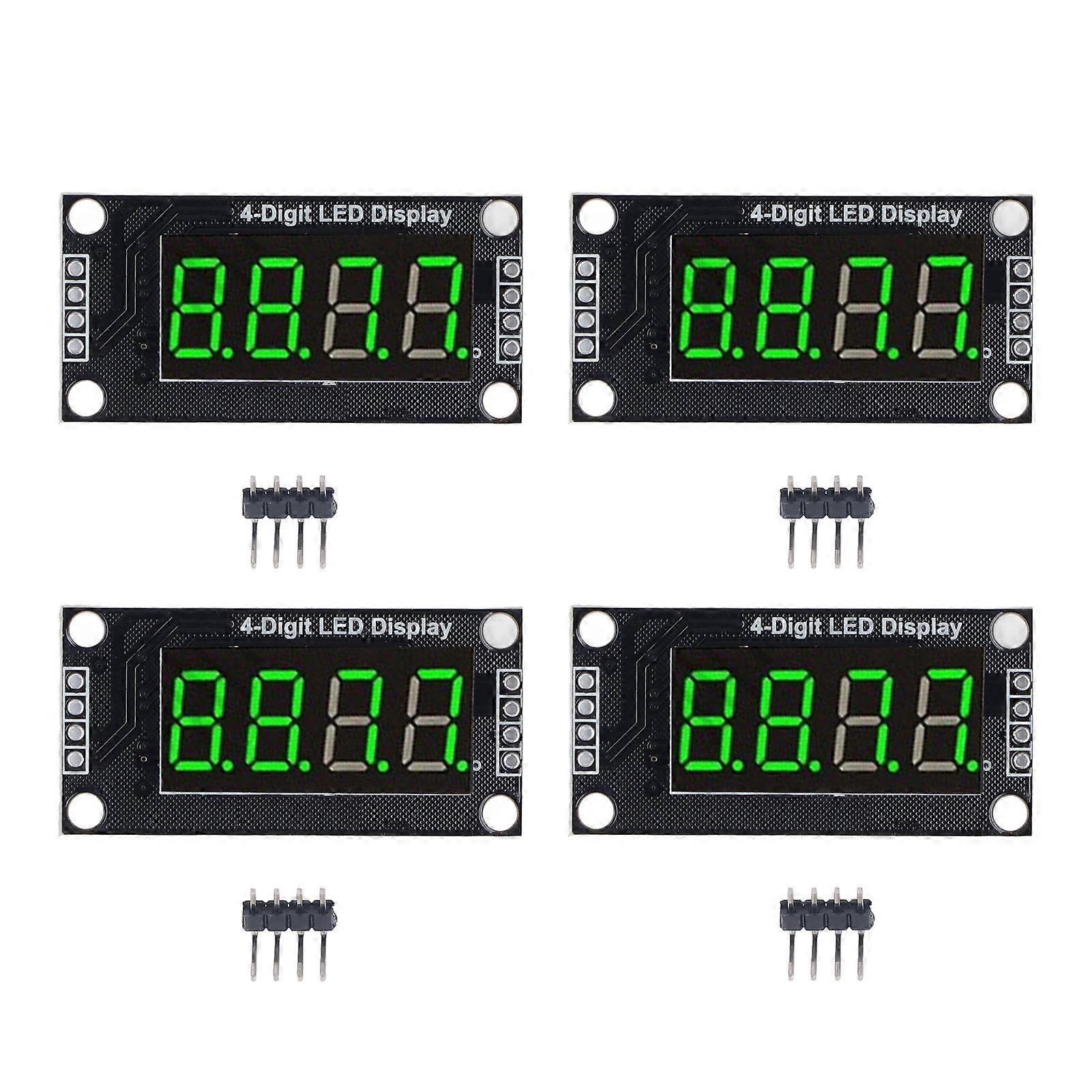 4 Sets Digital Tube Display Module LED 4 Digit 7 Segment 0.36in TM1637 ...