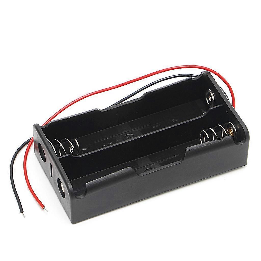 5 Pcs 18650 Rechargeable Battery 3.7V Clip Holder Box Case With Wire ...