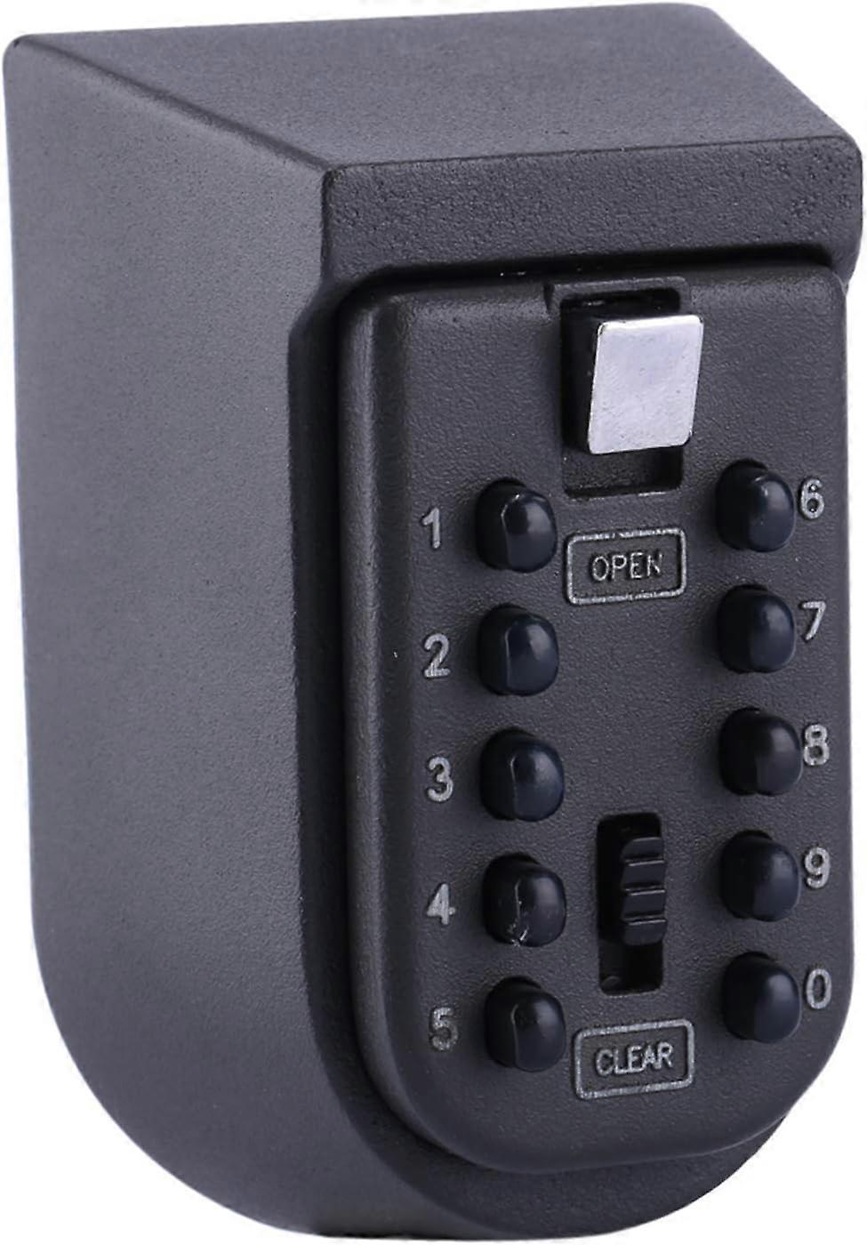 Key Safe Lock Box Wall Mounted, 10-Digital Push Button Combination Key ...