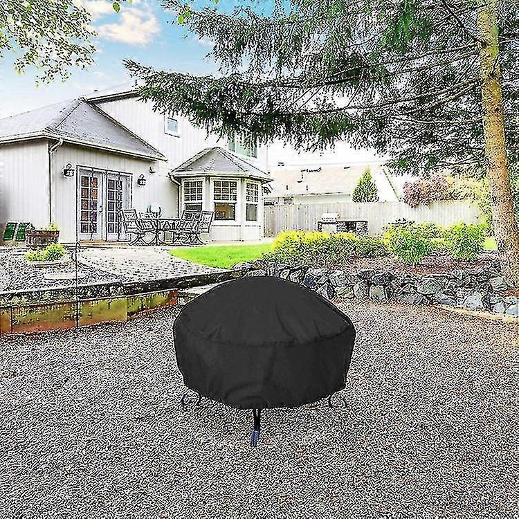 Fire Pit Cover, 85*40cm Round Patio Fire Pit Cover, Fire Pit Cover ...