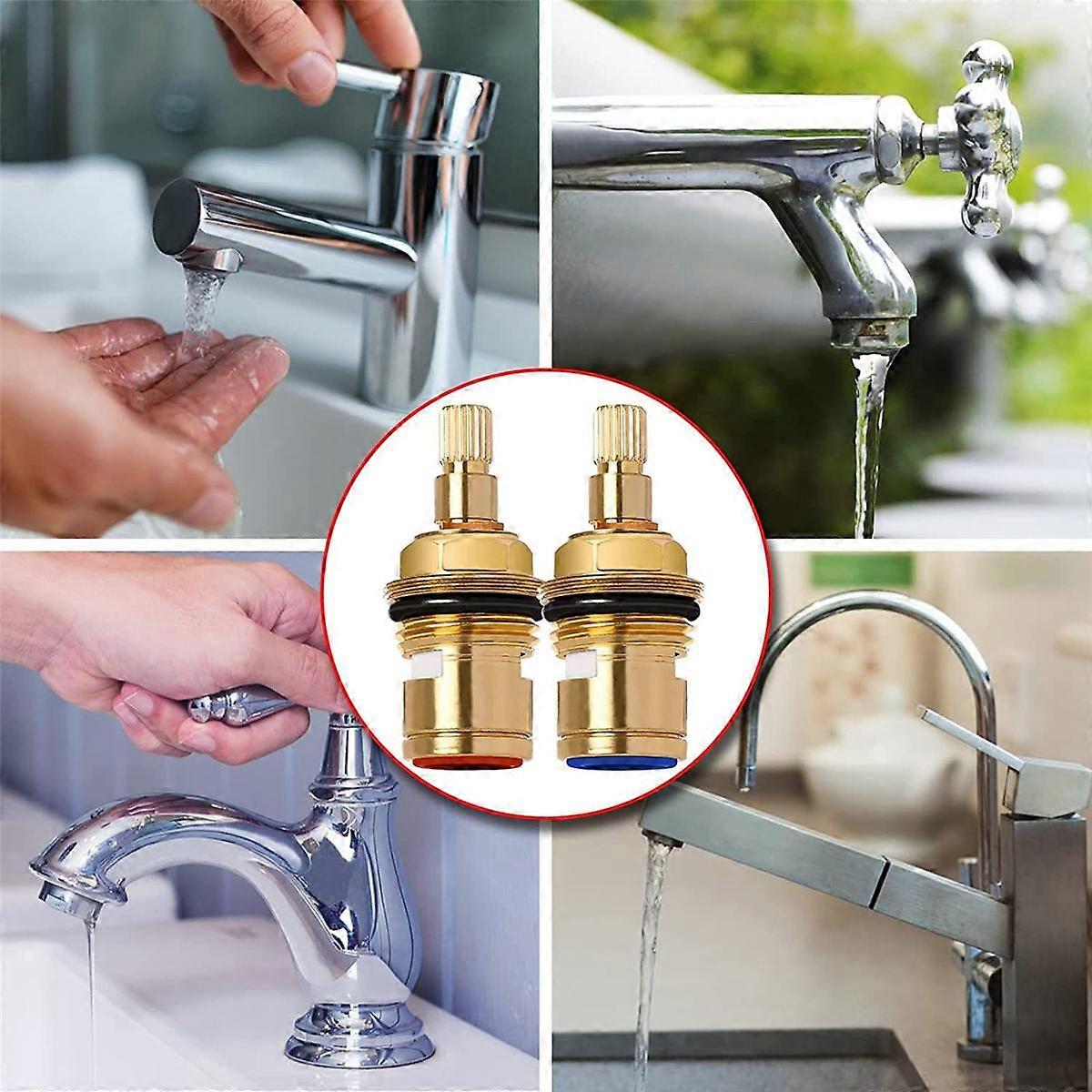 2PCS Brass Ceramic Ceramic Disc Cartridge Faucet Valve Cartridge ...