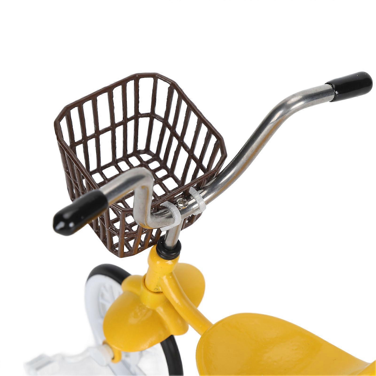 Metal Tricycle Model Three Wheeled Bike Model Decorative Miniature ...