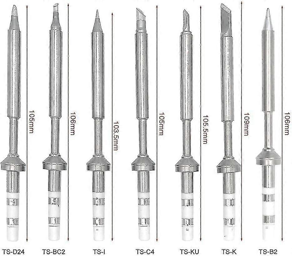 Ts100 Soldering Tips Stainless Steel Replacement Soldering Tips For ...