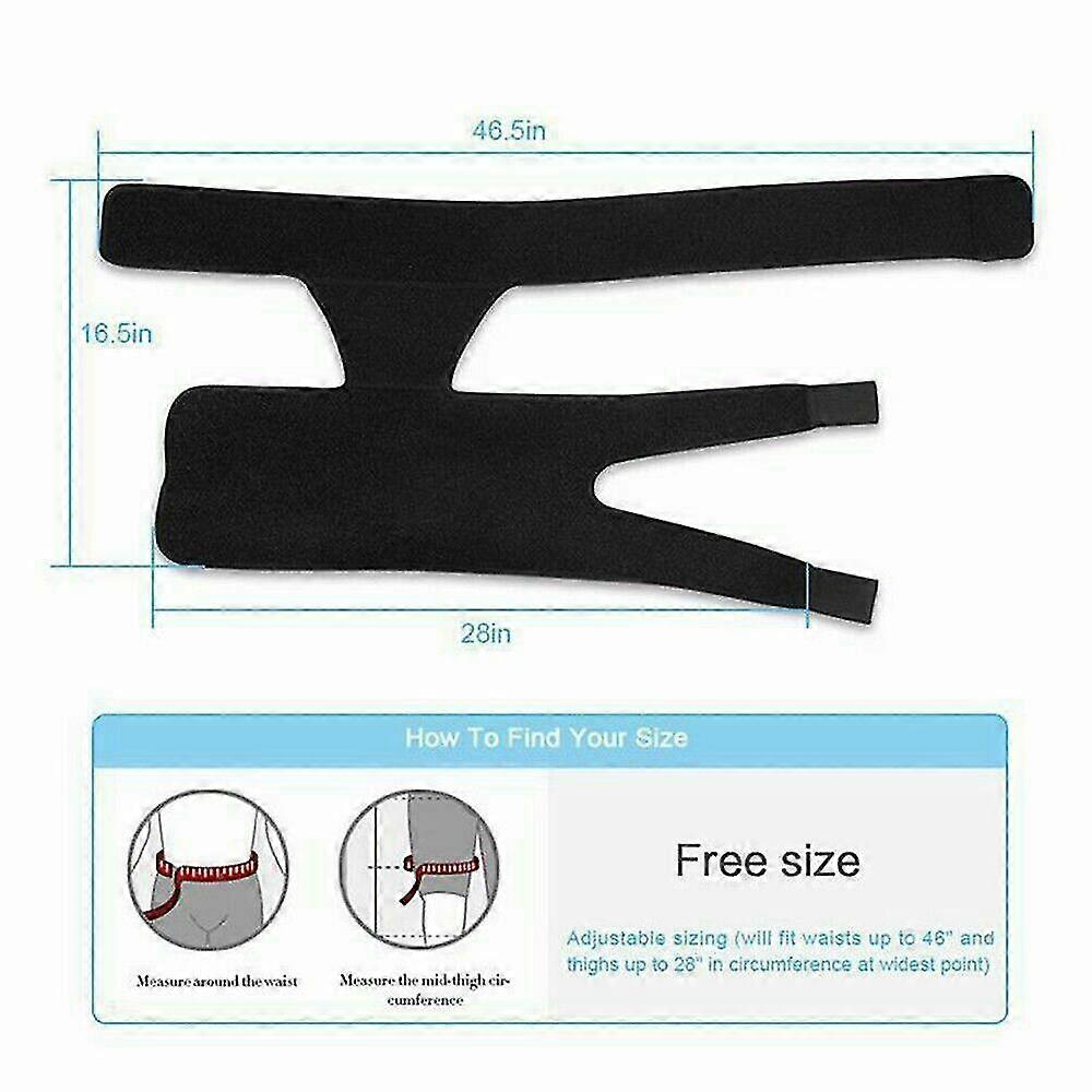 Compression Leg Wrap Protector Brace Thigh Groin Belt Support Straps/YY ...