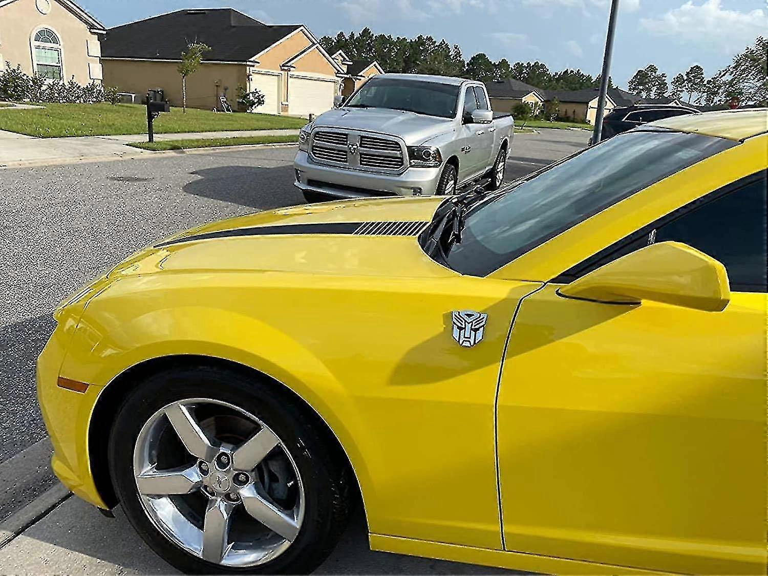 For Car Autobot Sticker Pair Chrome Finish Pvc Auto Emblems ...