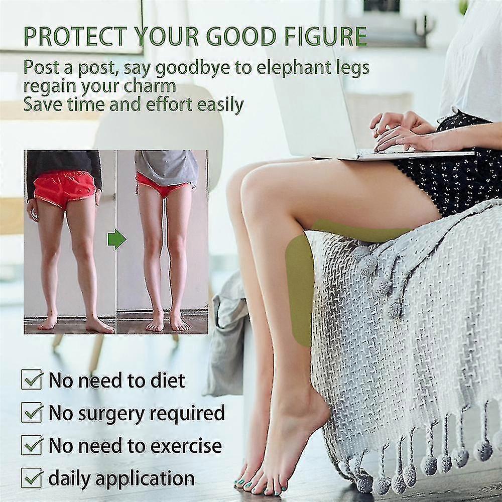 30pcs/box Wormwood Leg Lifting Stickers Thigh Shaping Firming Patch ...