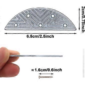 Metal Heel Plates 3 Pairs Sole Repair Kit With Screw Nails Shoes Heel ...
