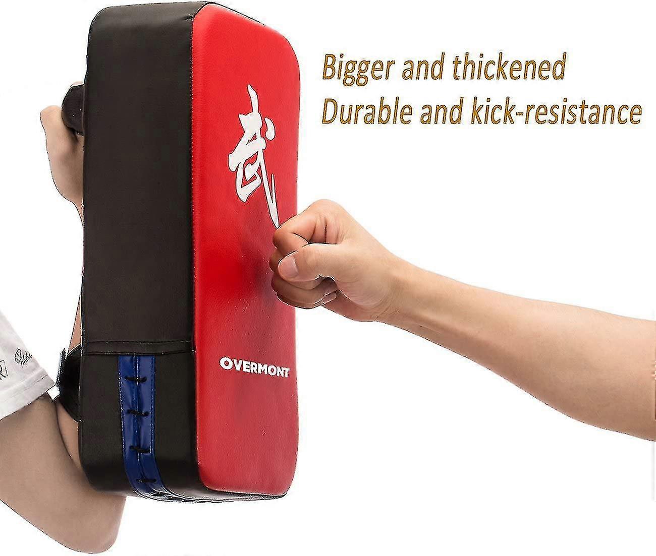 Taekwondo Kick Pads Boxing Karate Pad Pu Leather Muay Thai Mma Martial ...