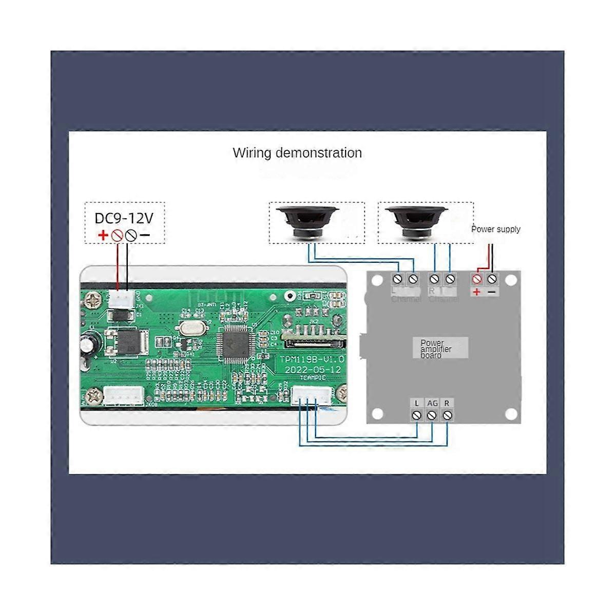 Digital Audio Player Bluetooth MP3 Player Decoder Board 128X64 DOTS LCD ...