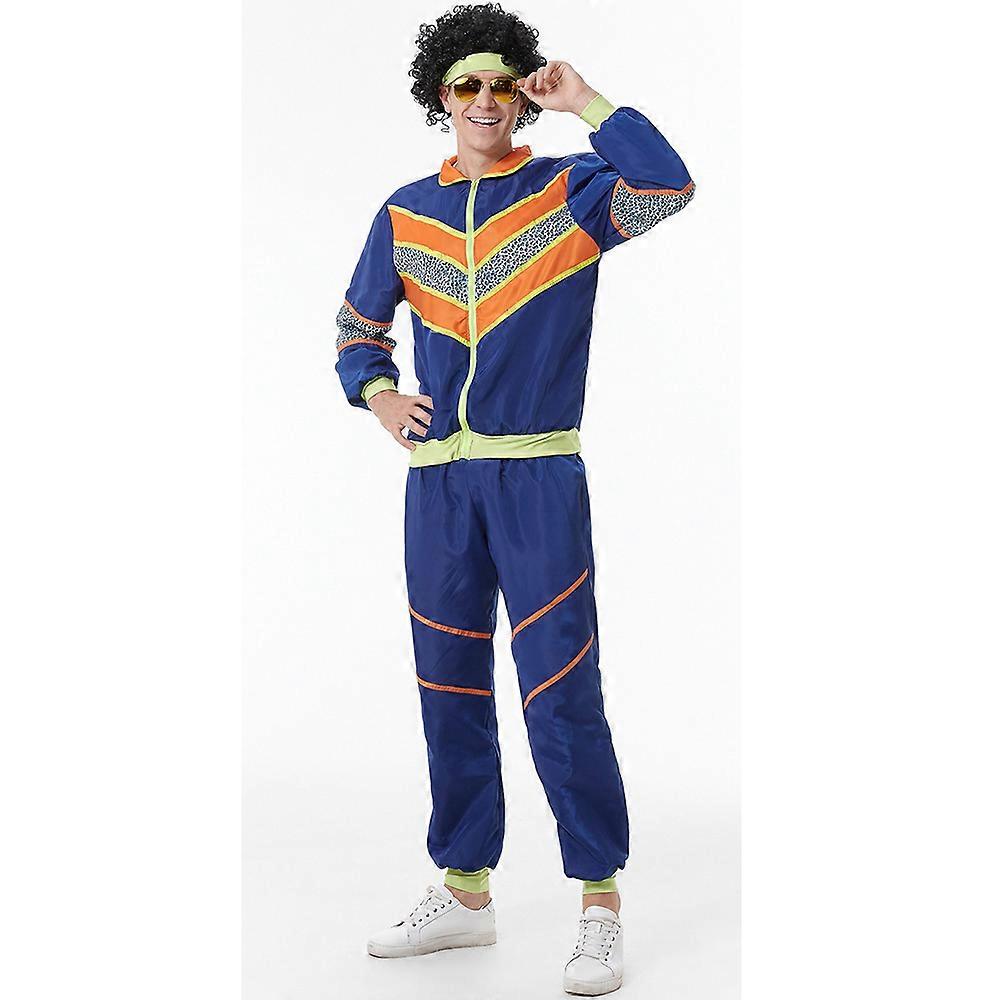 Umorden Adult 80s Rapper Hip Hop Dance Costume for Men Women Couple ...