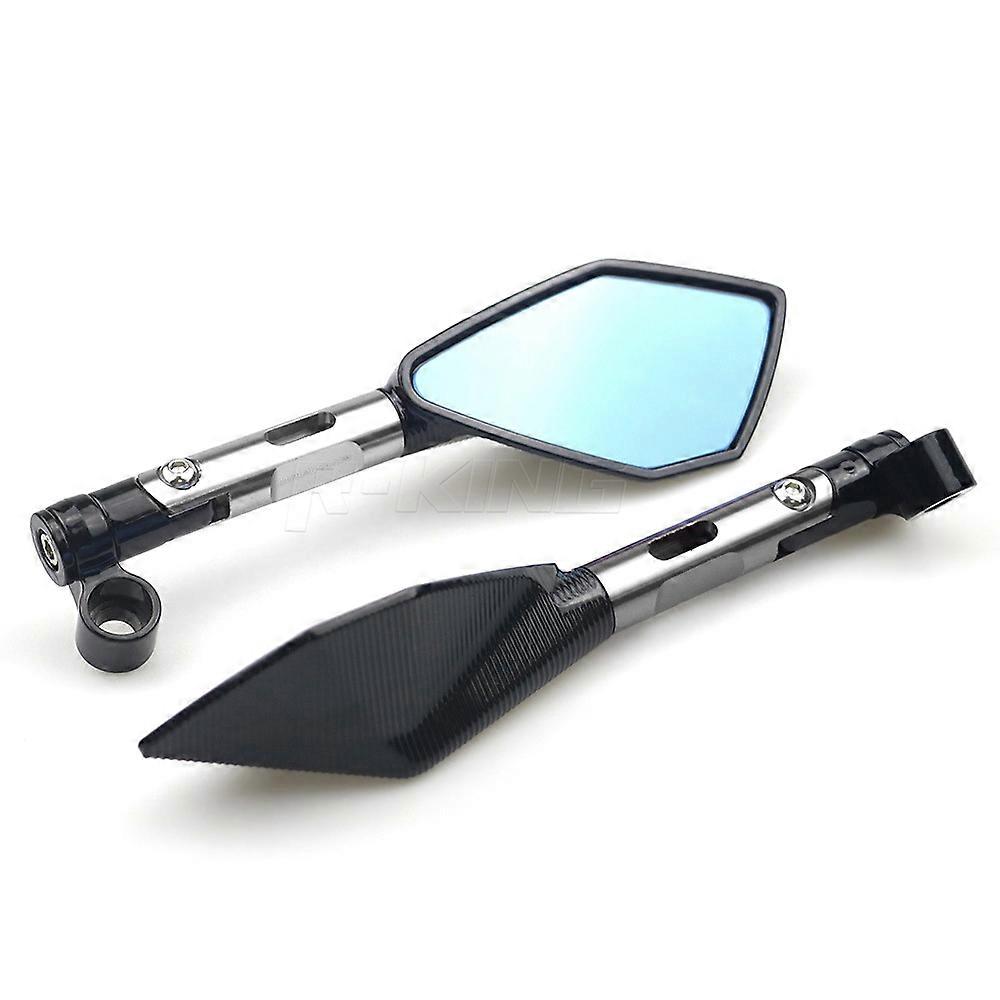 QX Motorcycle Mirrors motorbike CNC Rearview side Mirror Aluminum For ...