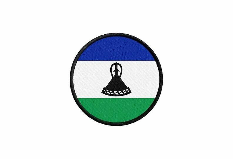 Patch ecusson drapeau lesotho imprime thermocollant rond cocarde | Fruugo FR