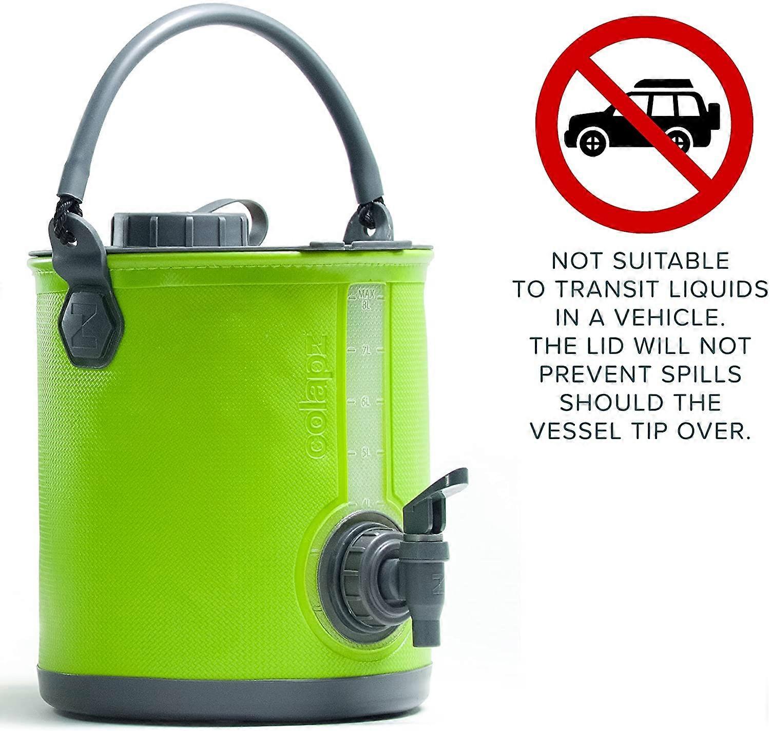 2-in-1 Collapsible Water Container - Camping Water Carrier - Campervan ...