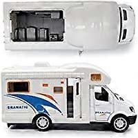 Toy Camper RV Trailer Towing Supercar Sports Model Car Diecast ...