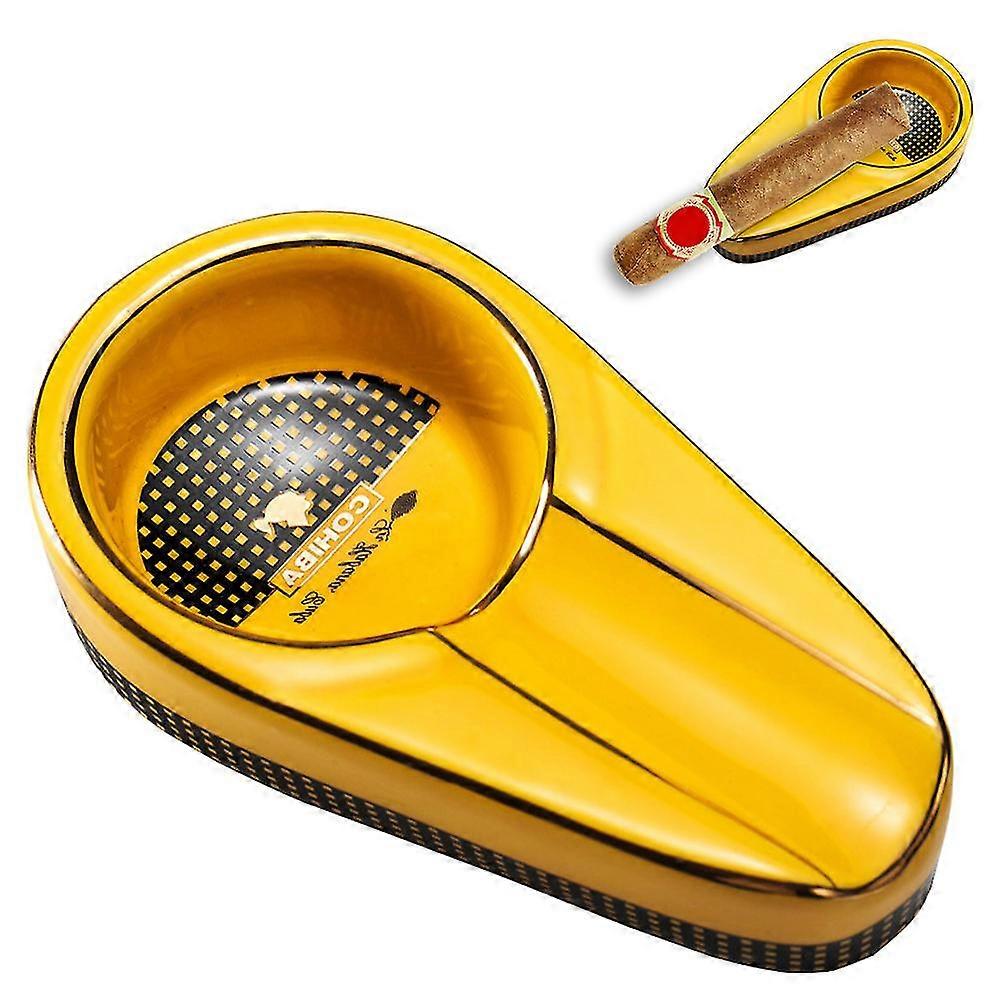 Cigar Ashtray Outdoor Ceramic Ashtray Ceramic Painted Home Classic Mini ...