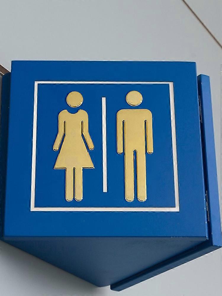 Adesivo de Banheiro para Homem e Mulher Adesivos de WC Sinais de ...