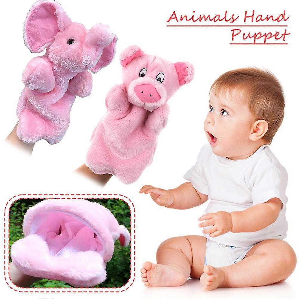 Pig Puppets Cartoon Animal Plush Hand Puppet for Story Telling ...