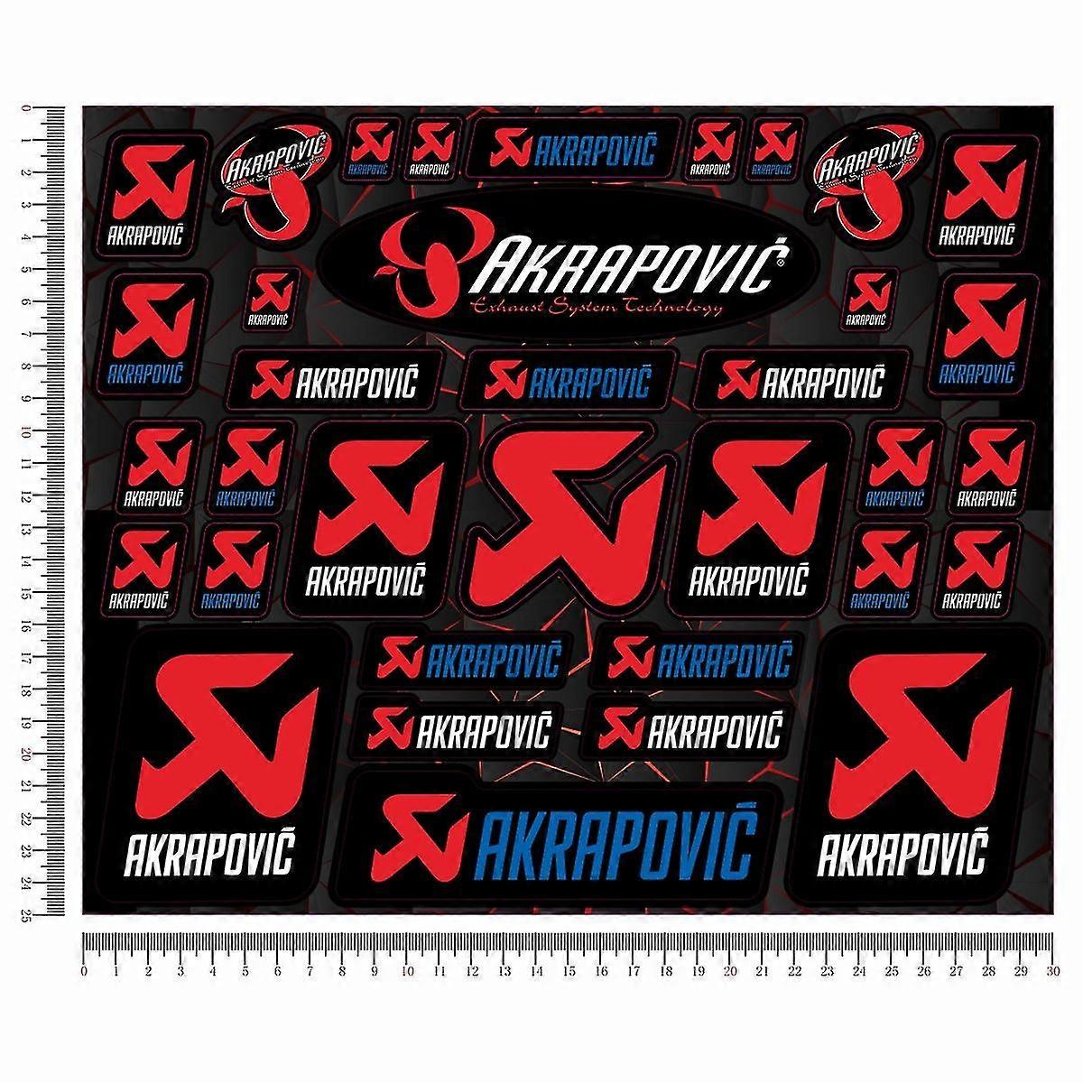 For Akrapovic Sticker Silencer Muffler Tip Pipe Tank Logo Decal | Fruugo UK