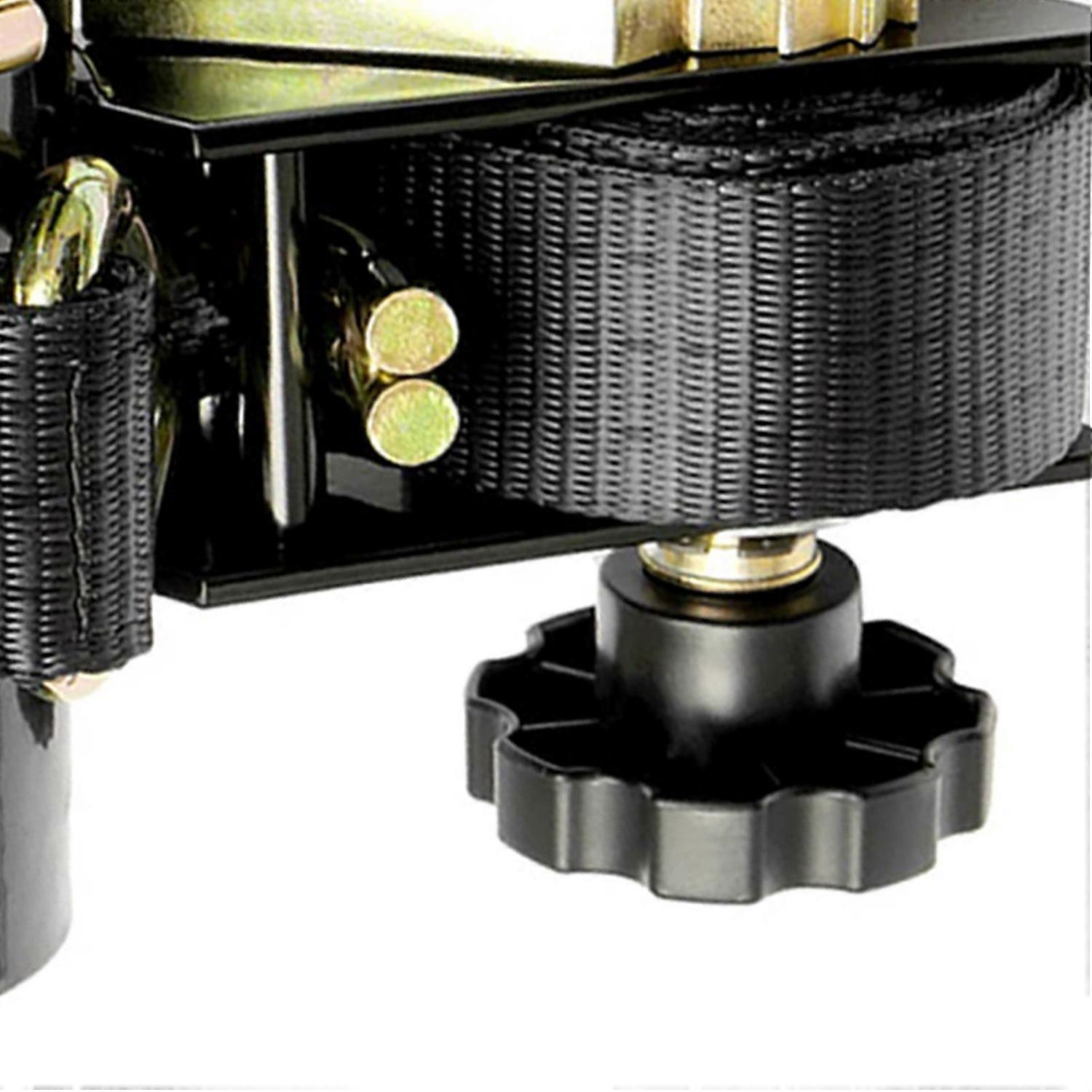 Ladder Rack Ratchet Straps with J Hook 2in Black Tube Mount 1.5in X 7 ...