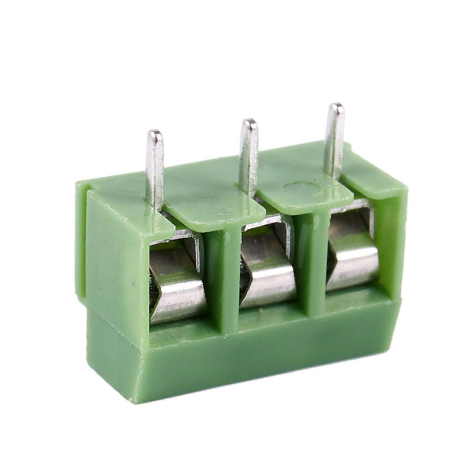 20 Pcs 3 Pin 5mm Pitch PCB Mount Screw Terminal Block AC 250V 8A ...