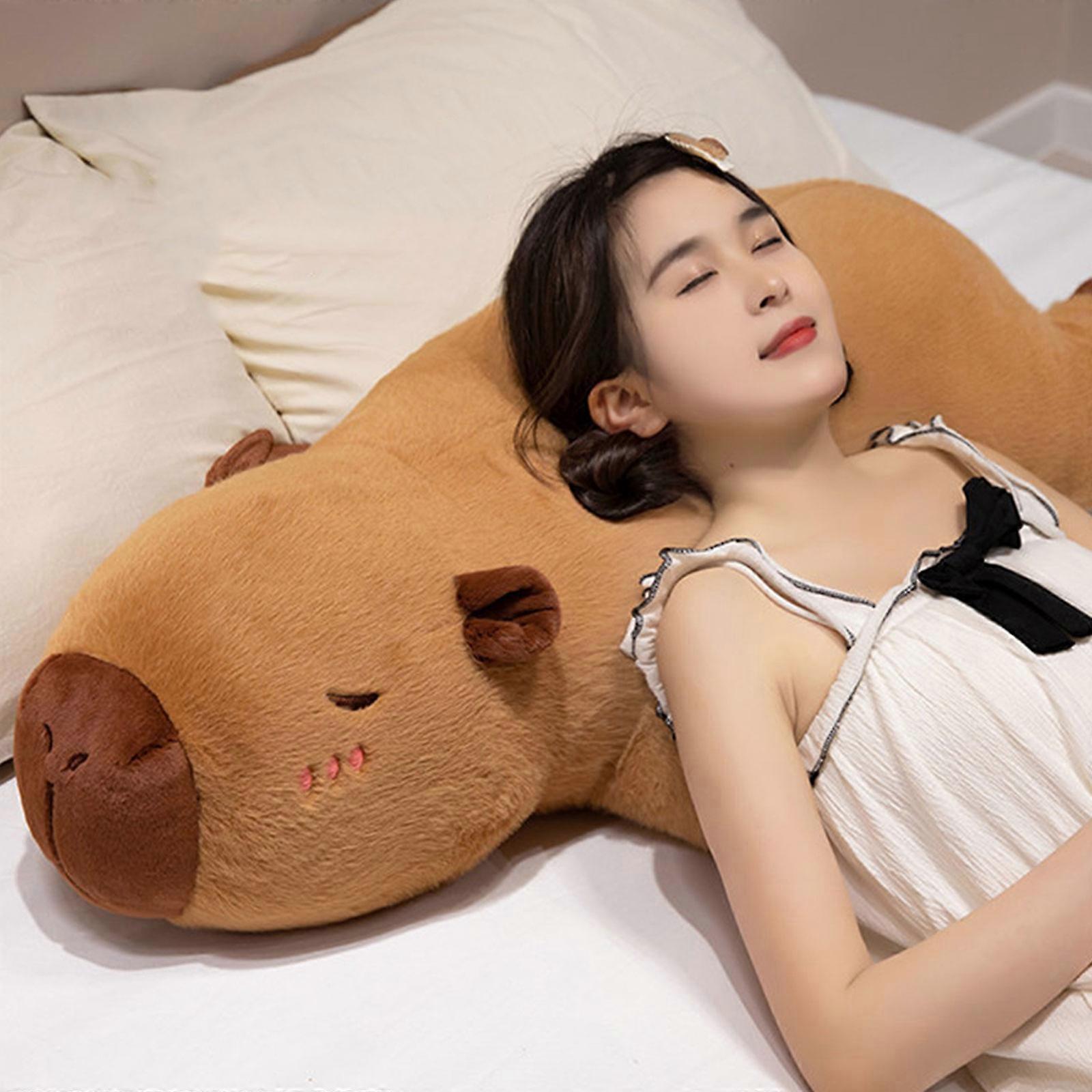 Capybara Pillow Plushie Cotton Cartoon Cushion Stuffed Capibara Furry ...