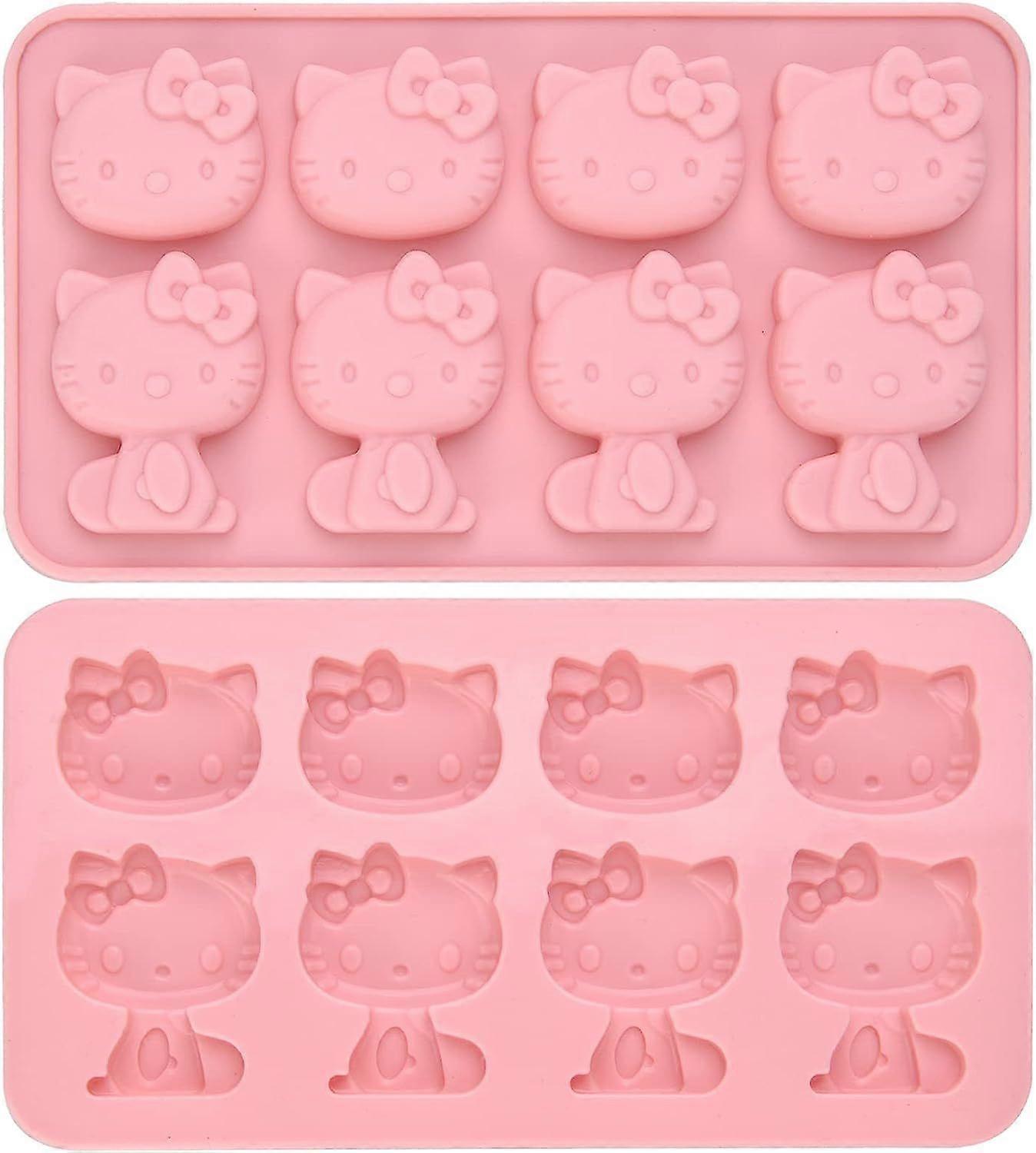 Hello Kitty Silicone molds,ice mold,Chocolate tray for Sugarcraft, Birthday Cake Decoration ...