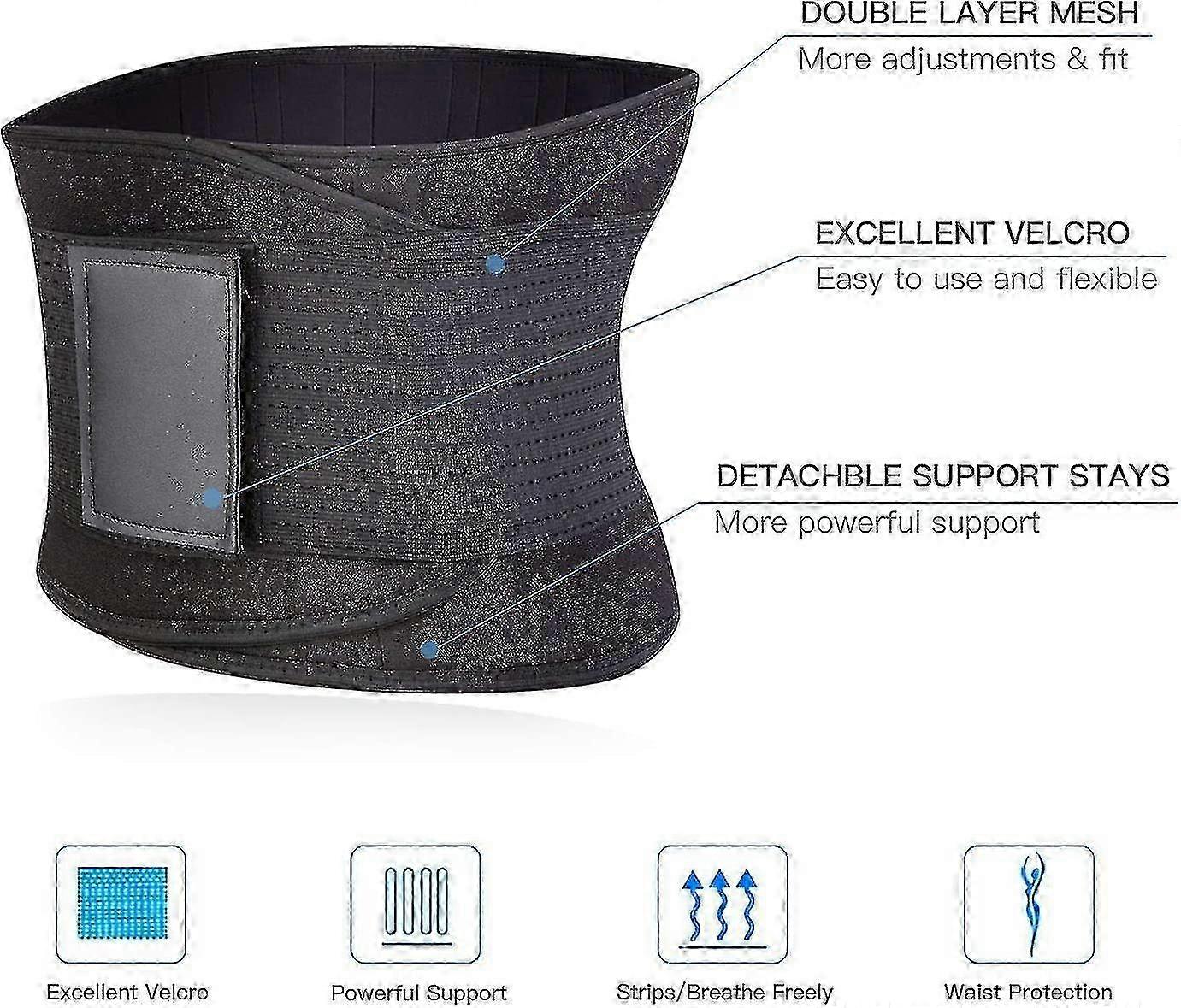 Lumbar Support Belt for Lower Back Pain Relief - Double Pulled Design ...