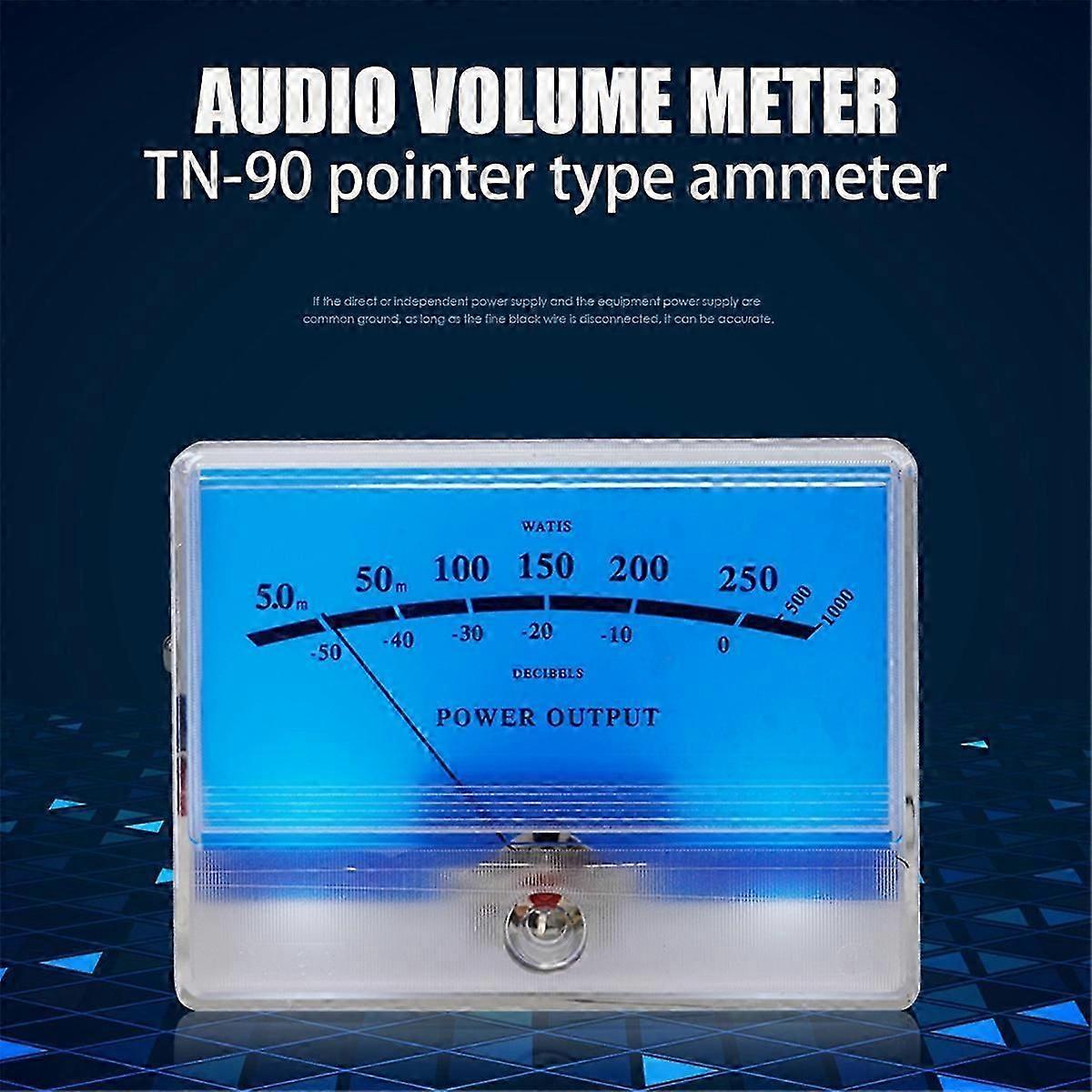 TN90A Pointer VU Meter High-Precision Digital Power Meter Level ...