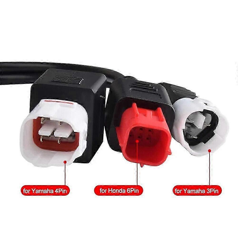 Yamaha OBD2 Diagnostic Cable: 3, 4 and 6 Pin Error Code Reader Adapter ...