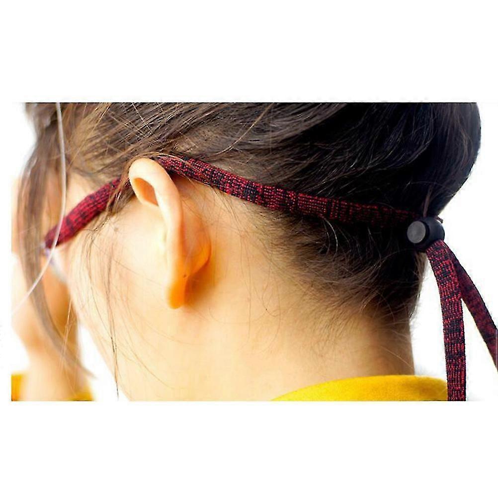 5pcs Adjustable Sports Eyeglass Strap Non-slip Elastic Eyewear Retainer ...
