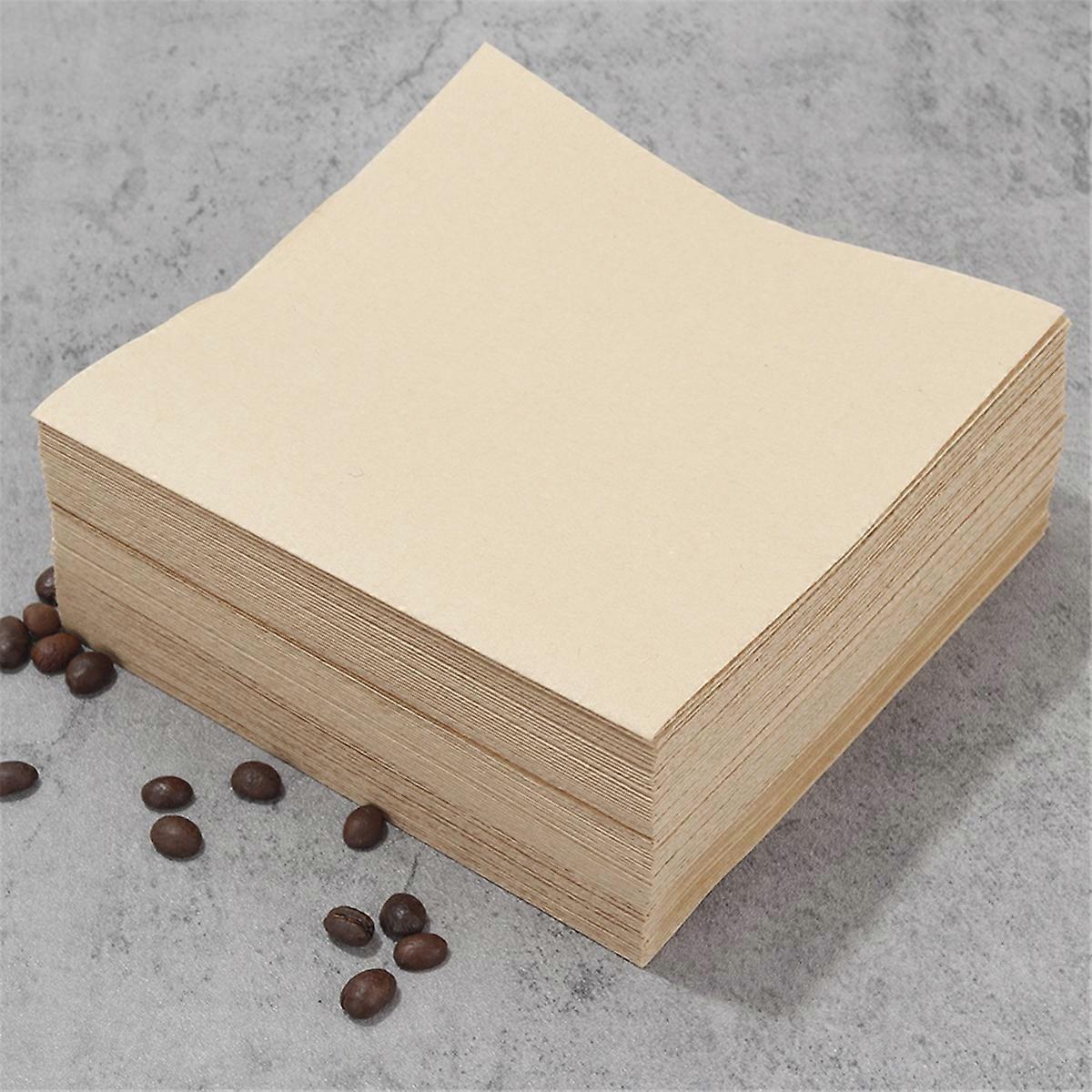 50PCS Square Coffee Filter for 3-10 Cups Natural Unbleached | Fruugo UK