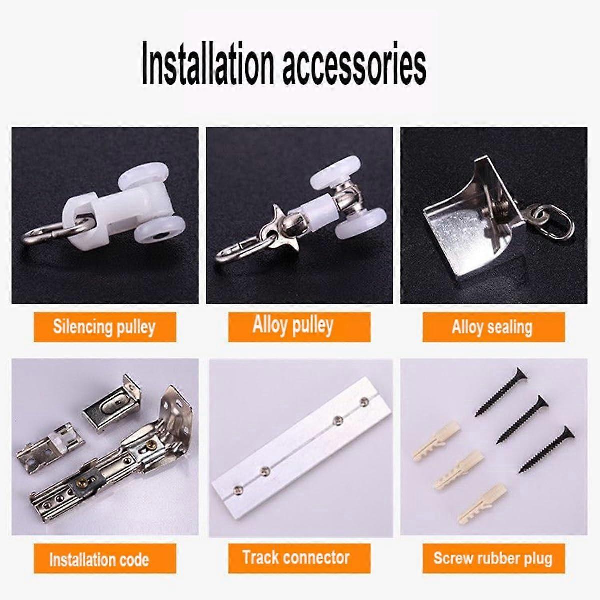 Curtain Rod Adjustable Aluminum Single Track 3.3m Flexible Rail for ...