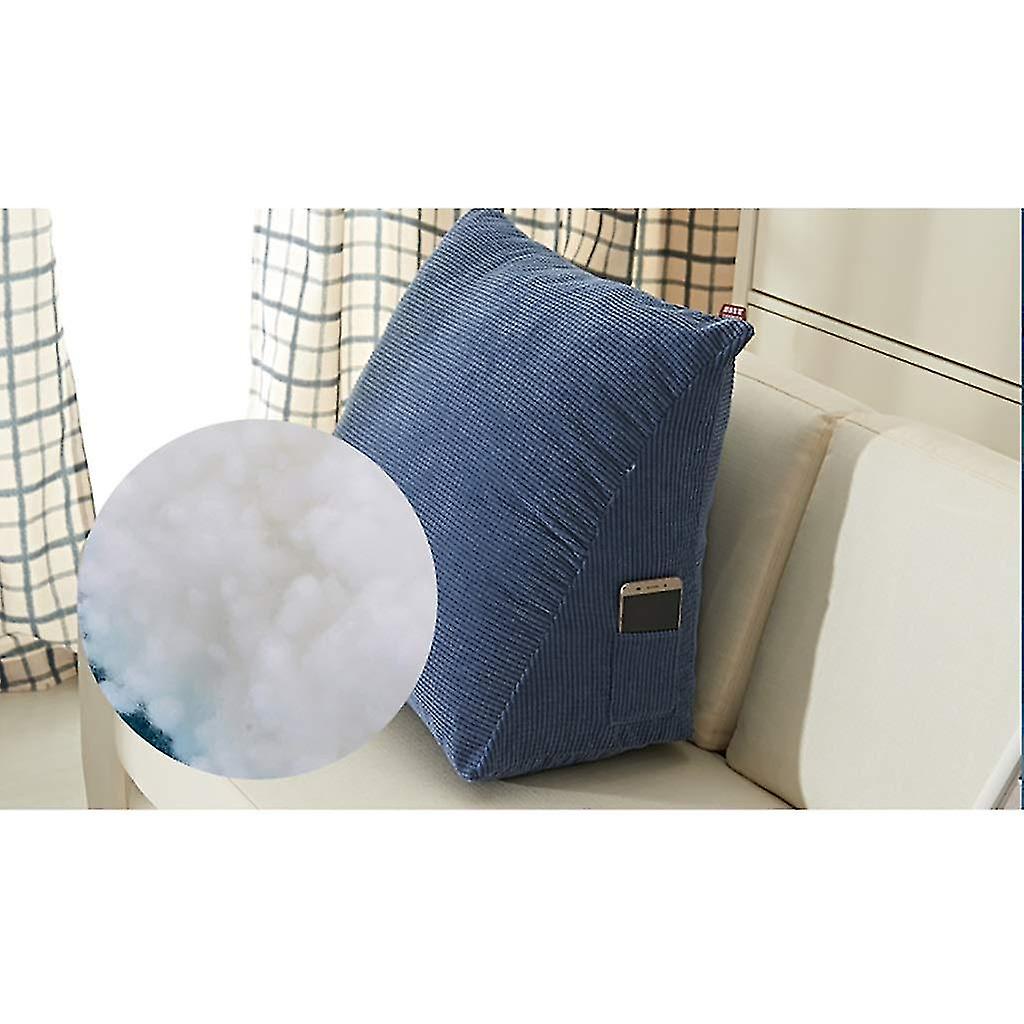 Bedside Back Cushions Large Reading Pillow Triangle Pillow | Fruugo UK