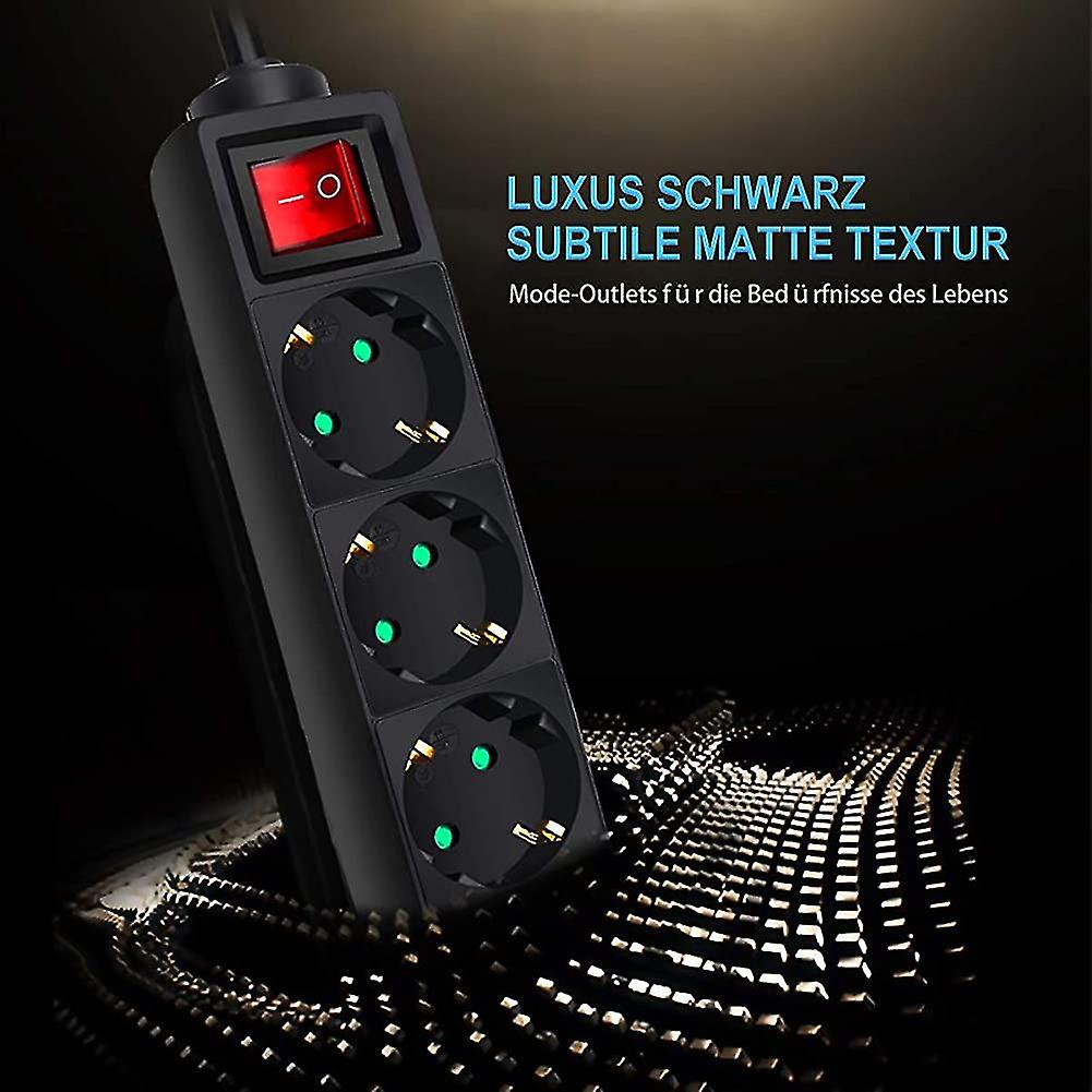 3-way Power Strip With Switch And Child Safety Lock, 5m 3g1.5mm2 Cable ...