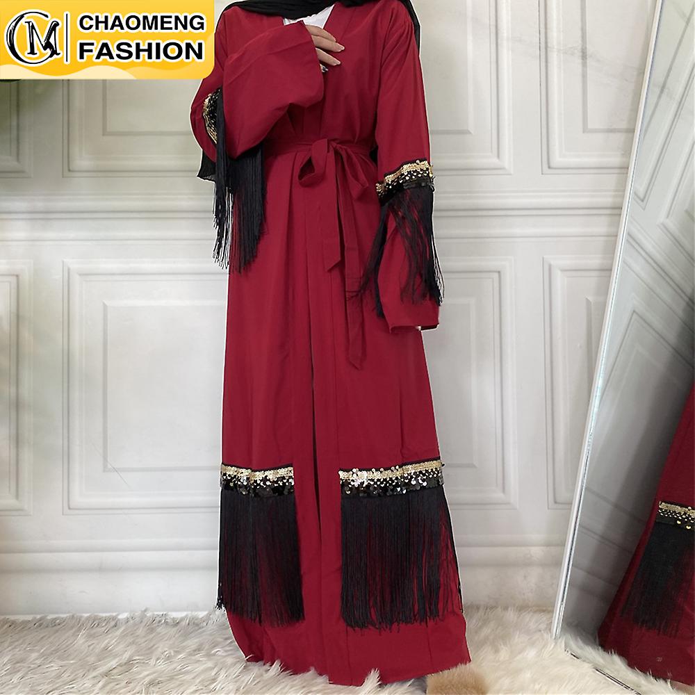 Dubai Abaya Kimono Turkish Islamic Clothing Muslim For Women Caftan ...