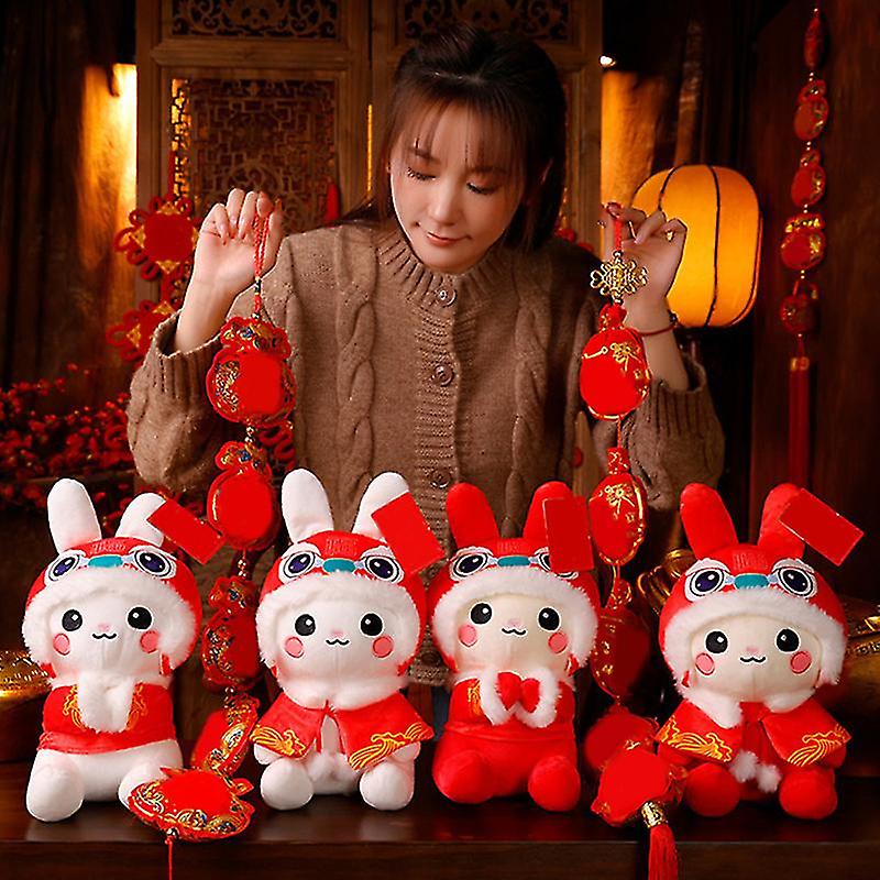 Rabbit Plush Toy Festive Cartoon Realistic Animal Shape Comfortable ...