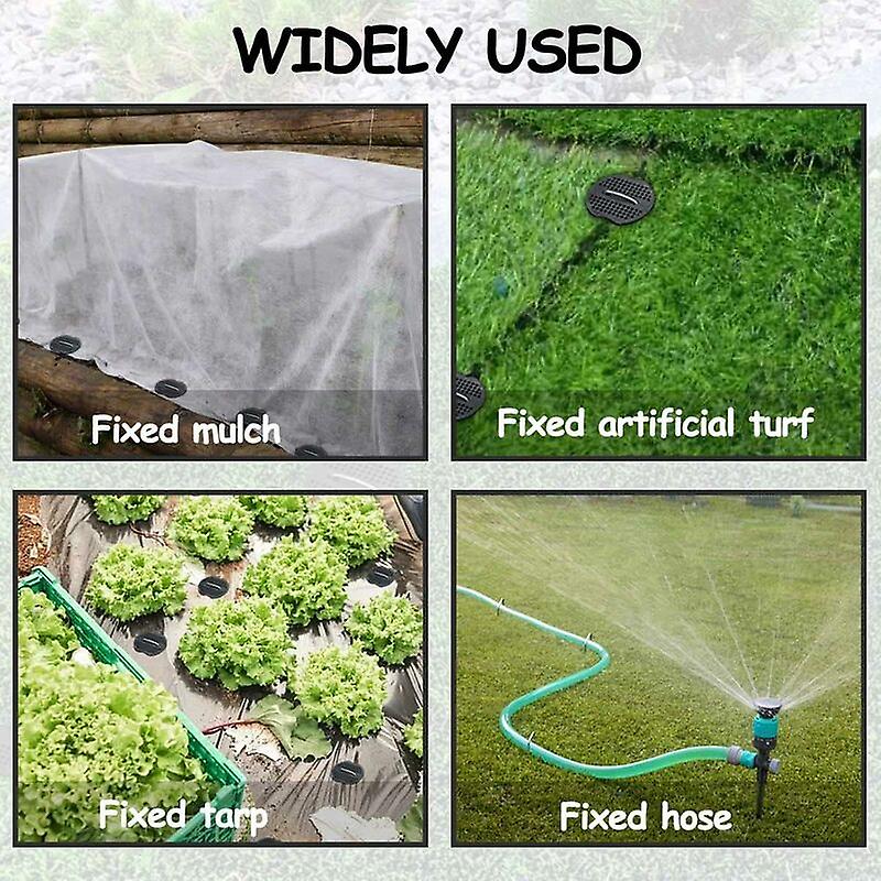 Fixing pegs, 50 Pieces Ground Anchor, Garden Fixing Galvanized Steel ...