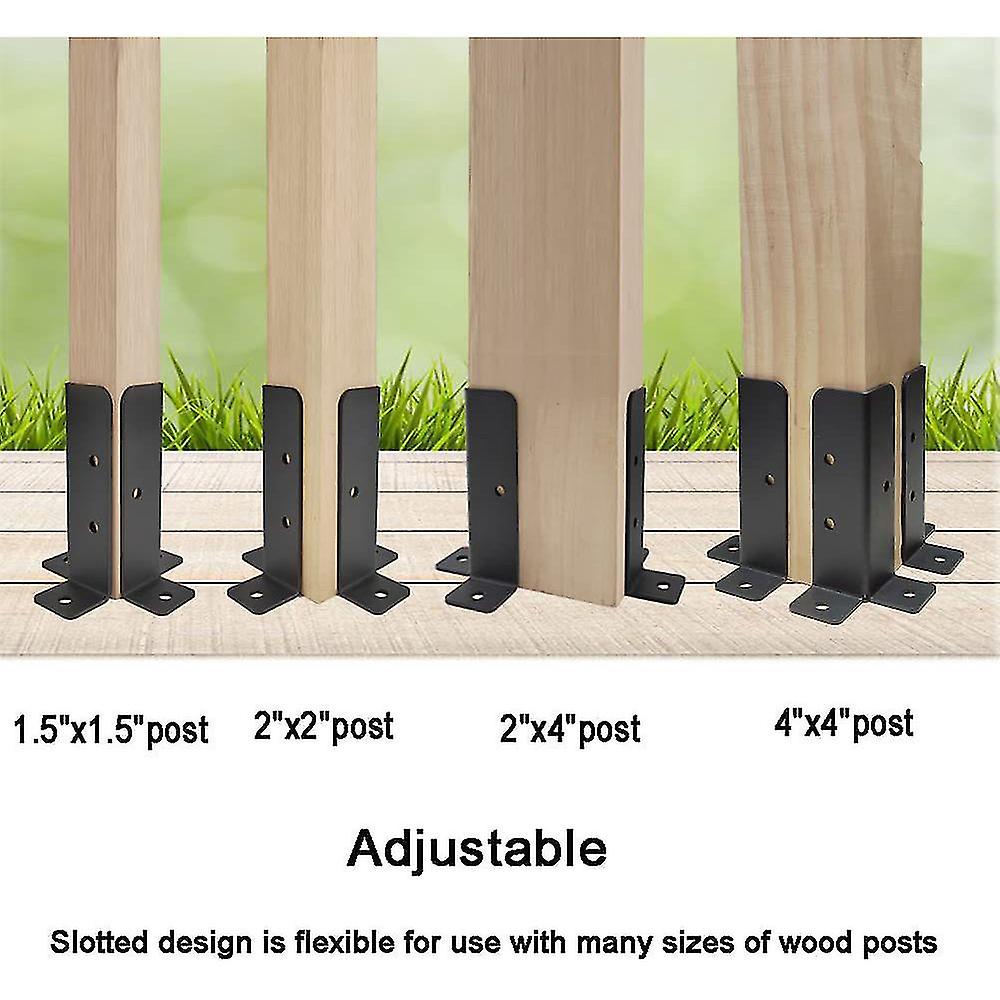 Wood Fence Pergola Post Base Brackets Sturdy Easy Installation Brackets ...