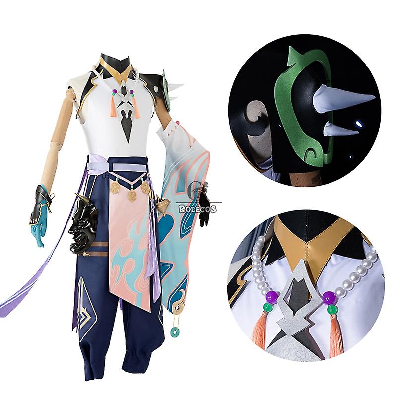 Genshin Impact Xiao Cosplay Costume Game Genshin Impact Xiao Uniform ...