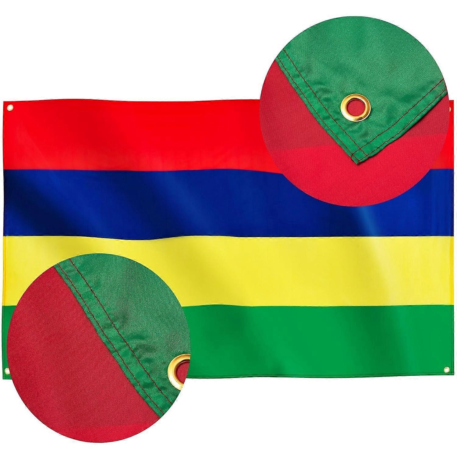 Mauritius Flag,Eyelet In Every Corner, Maurice Flag, Moris, Mauritian ...