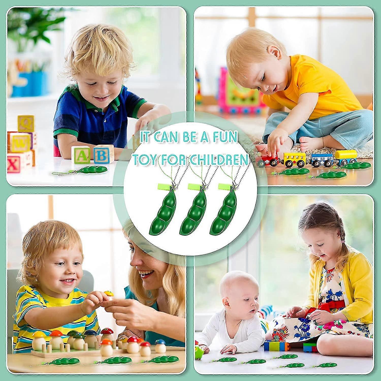 12-pack Fidget Bean Toys Funny Expression Bean Fidget Toys Soy Squeeze ...