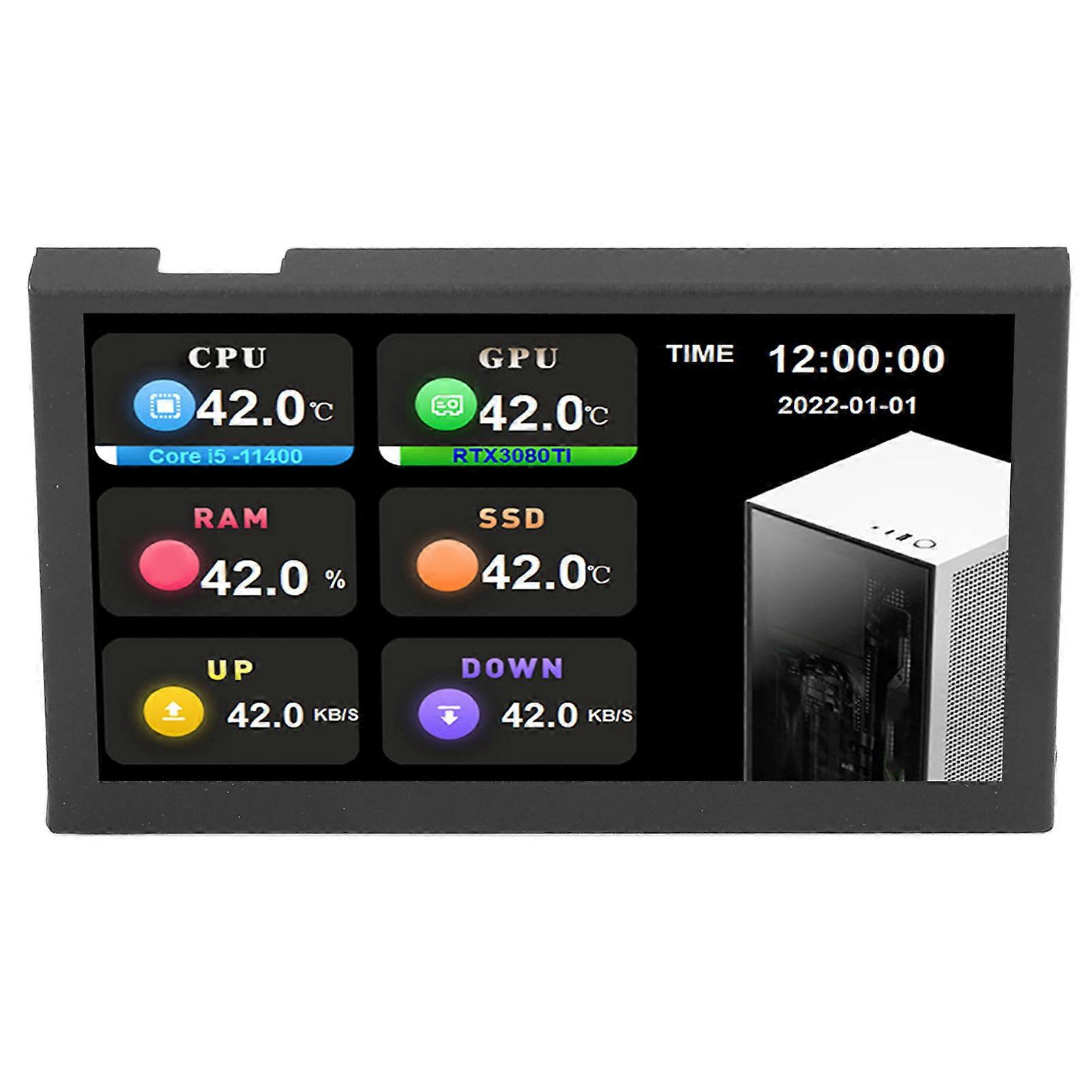 IPS USB Mini Screen 5 Inch 800x480 Resolution Type C Sub Screen PC Data ...