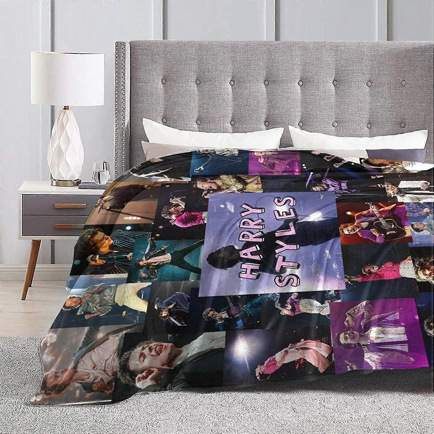 Harry-Styles Blanket Ultra-Soft Cozy Bedding Skin-Friendly Flannel All ...