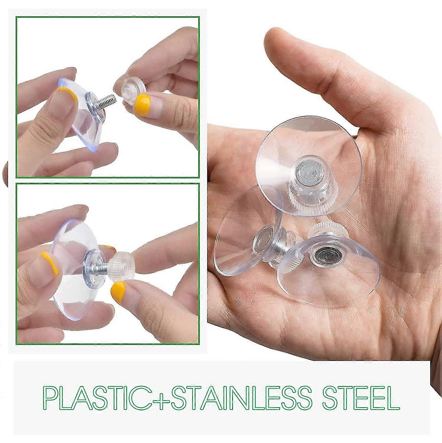 Suction Cup Set Of 25 Suction Cups 40 Mm M4 - Transparent Suction ...