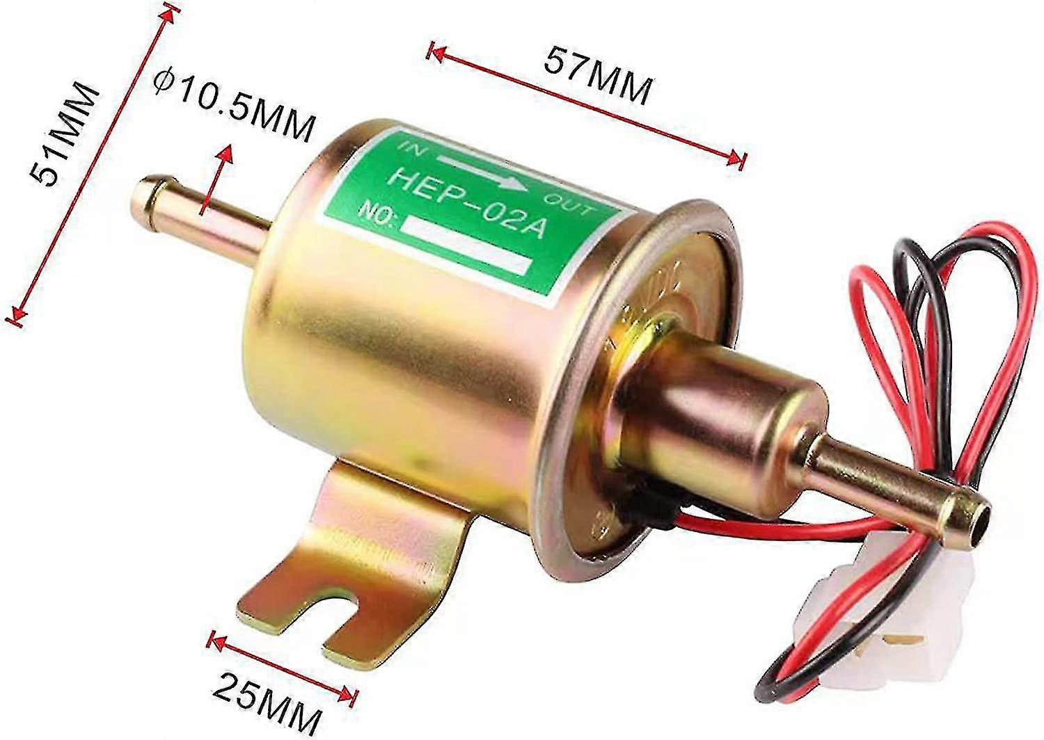 Heavy Duty Electric Fuel Pump Metal. Universal Automotive Modified Hep ...