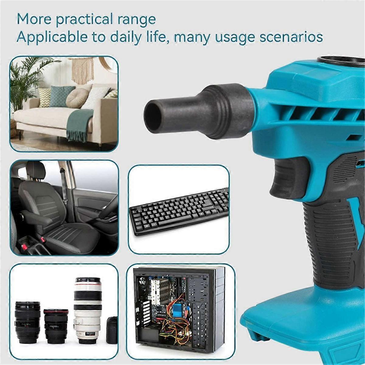 18V Cordless Air Duster Blower Electric Compressed Canned Air Spray ...