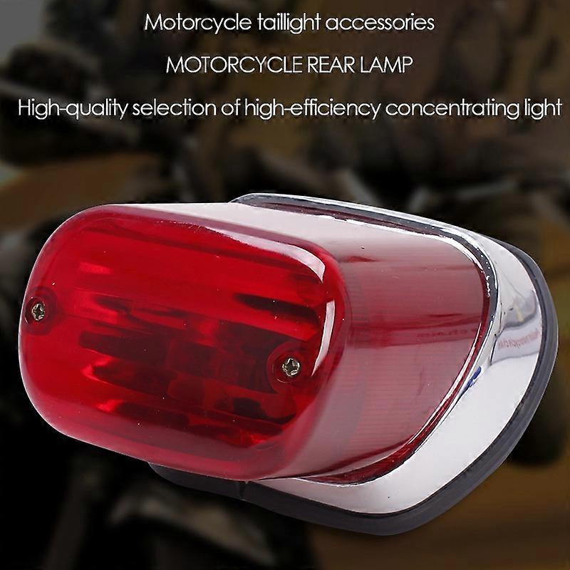Motorcycle Tail Brake Light ABS Red Motorbike Rear Indicator Stop Lamp ...